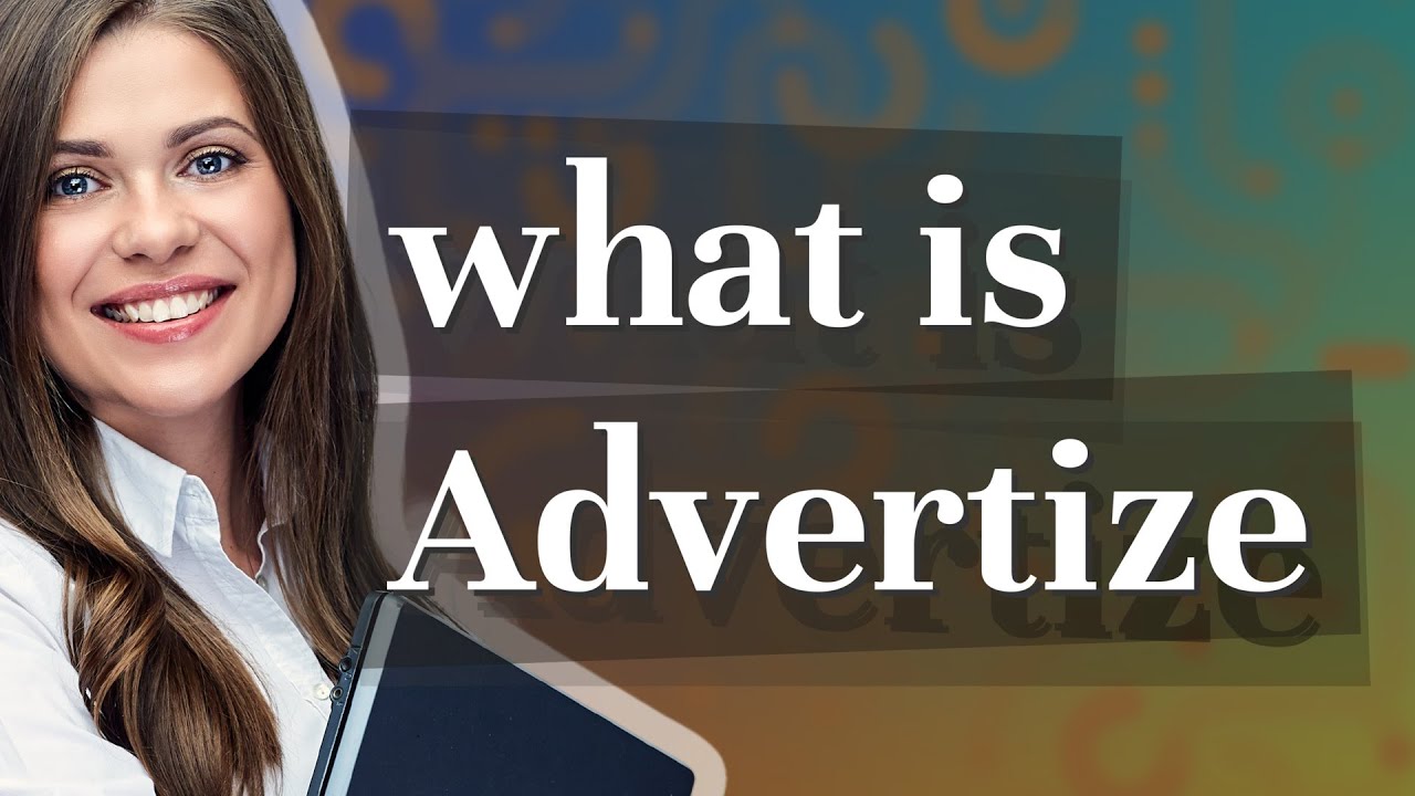 Advertize | meaning of Advertize - YouTube