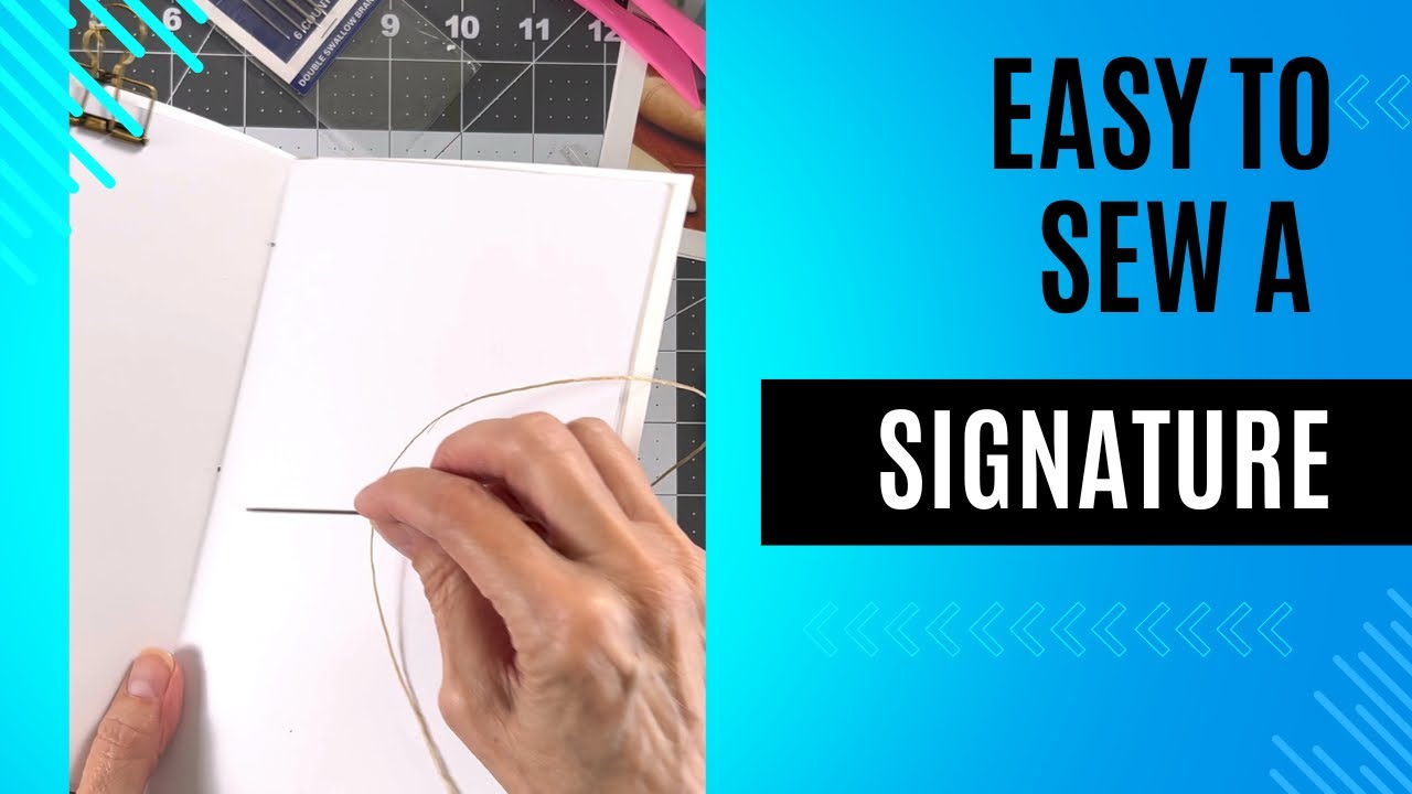 SIMPLE WAY TO SEW IN A SIGNATURE - FOR BEGINNERS ️⭐️ ️ - YouTube