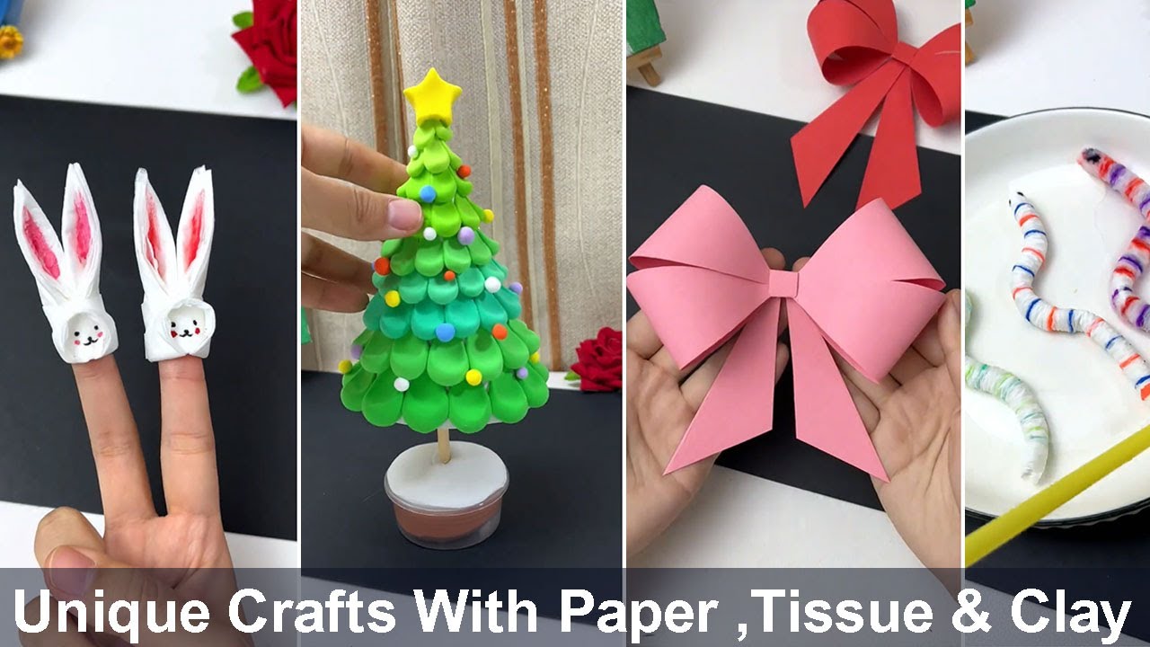 Unique Crafts With Paper , Clay , and Tissue 2024 | Amazing Crafts 2024 ...