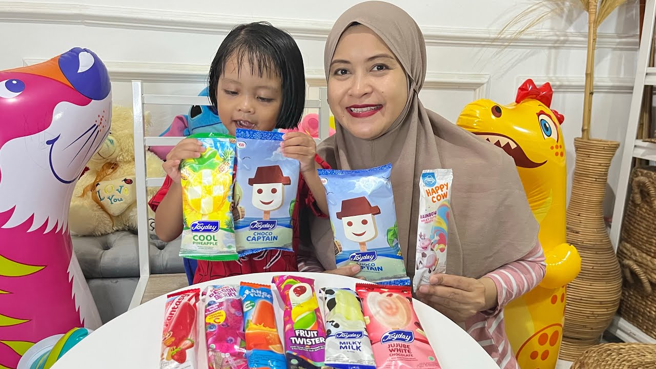 Ice Cream Joyday Choco Captain,Milky Milk || Campina,Rainbow,Dragon ...