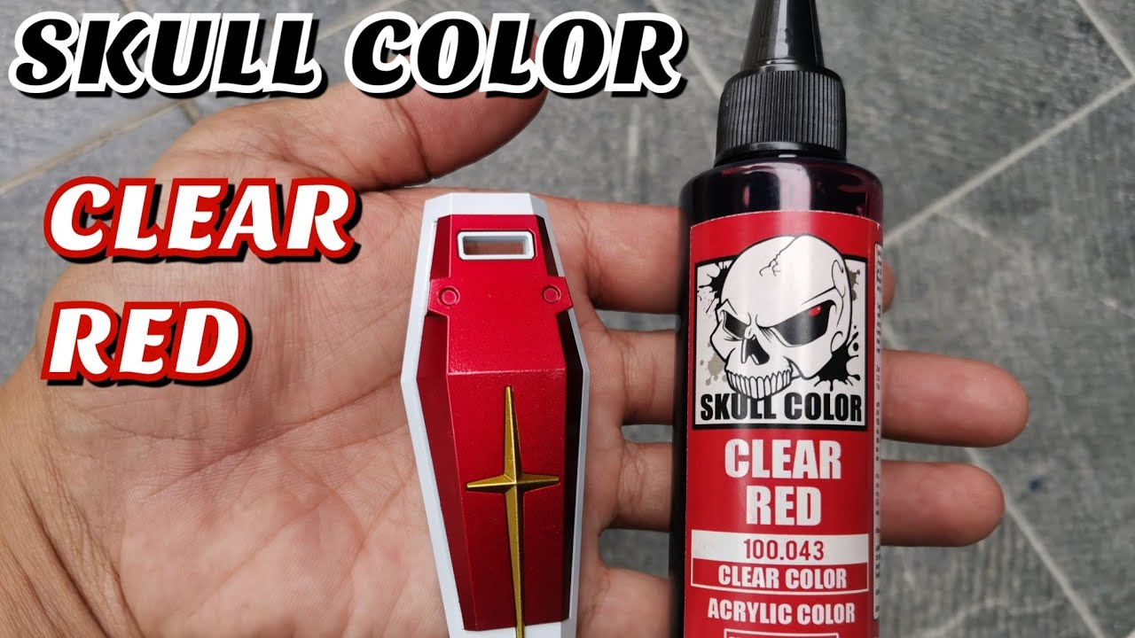 รีวิวสี Clear Red Skull color. - YouTube