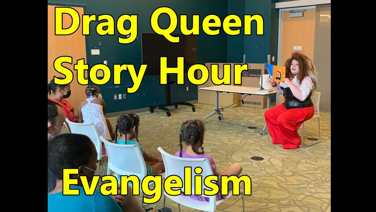 LGBTQ Story Time Drag Queen Disrupted - YouTube