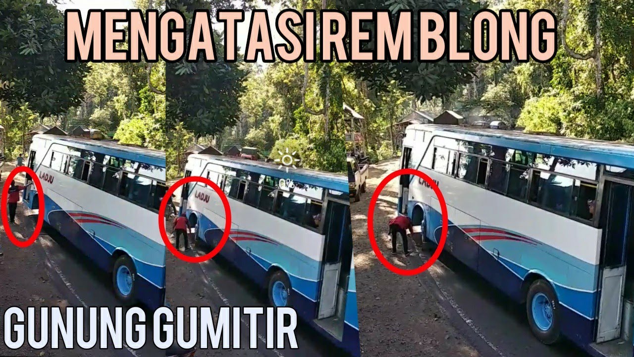 LIHAT YANG DI LAKUKAN KERNET BIS LADJU _ MENGGANJAL KAYU DI BAN ...