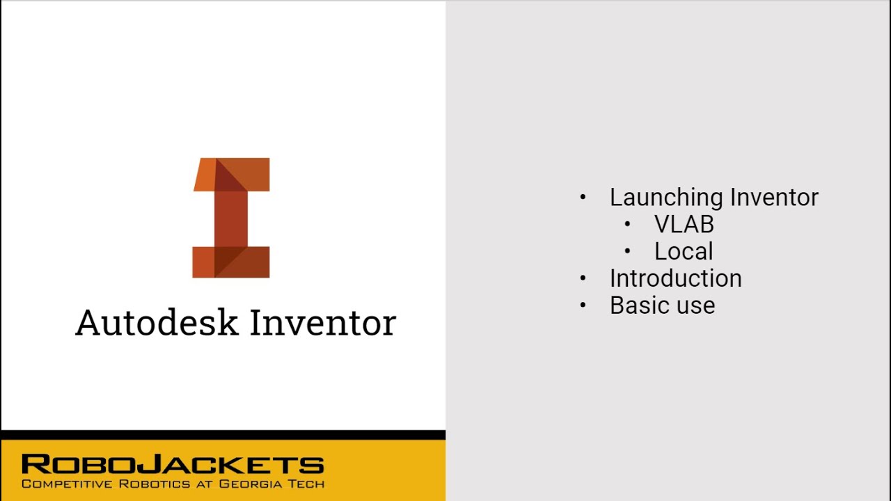 Launching Inventor - YouTube