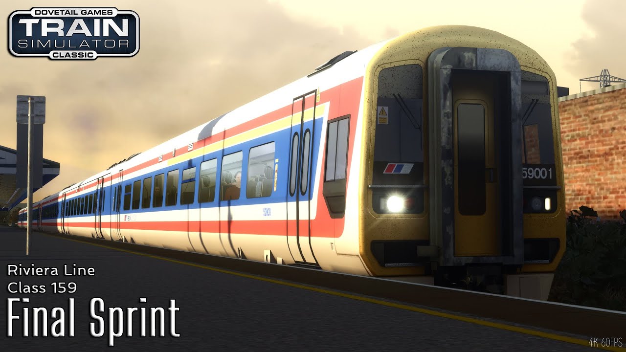 Final Sprint - Riviera Line - Class 159 - Train Simulator Classic - YouTube
