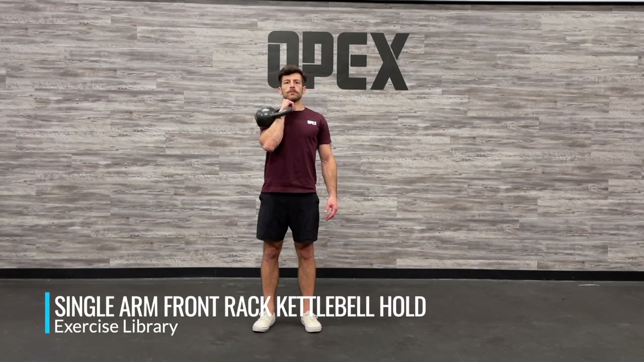 Single Arm Front Rack Kettlebell Hold - YouTube