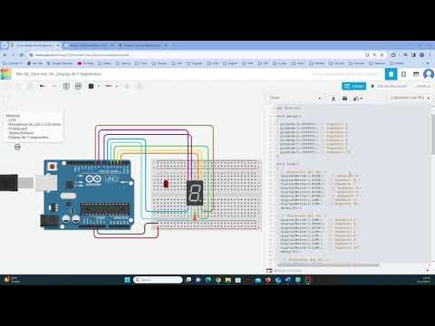 Dia 2 Tarea 02 - Ejercicio N. 4 - Uso del Display de 7 Segmentos - Con Tarjeta Arduino UNO - YouTube