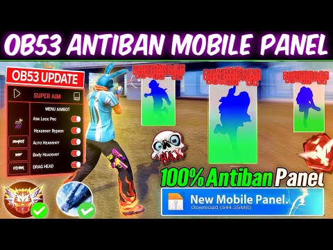 Ob53 Free Fire Panel Mobile 🔥 FF Antiban Panel | Free Fire Hack New 😈 FF Injector 2026 | FF Panel