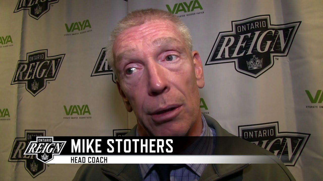 Ontario Reign - Mike Stothers - Postgame 11/01/17 - YouTube