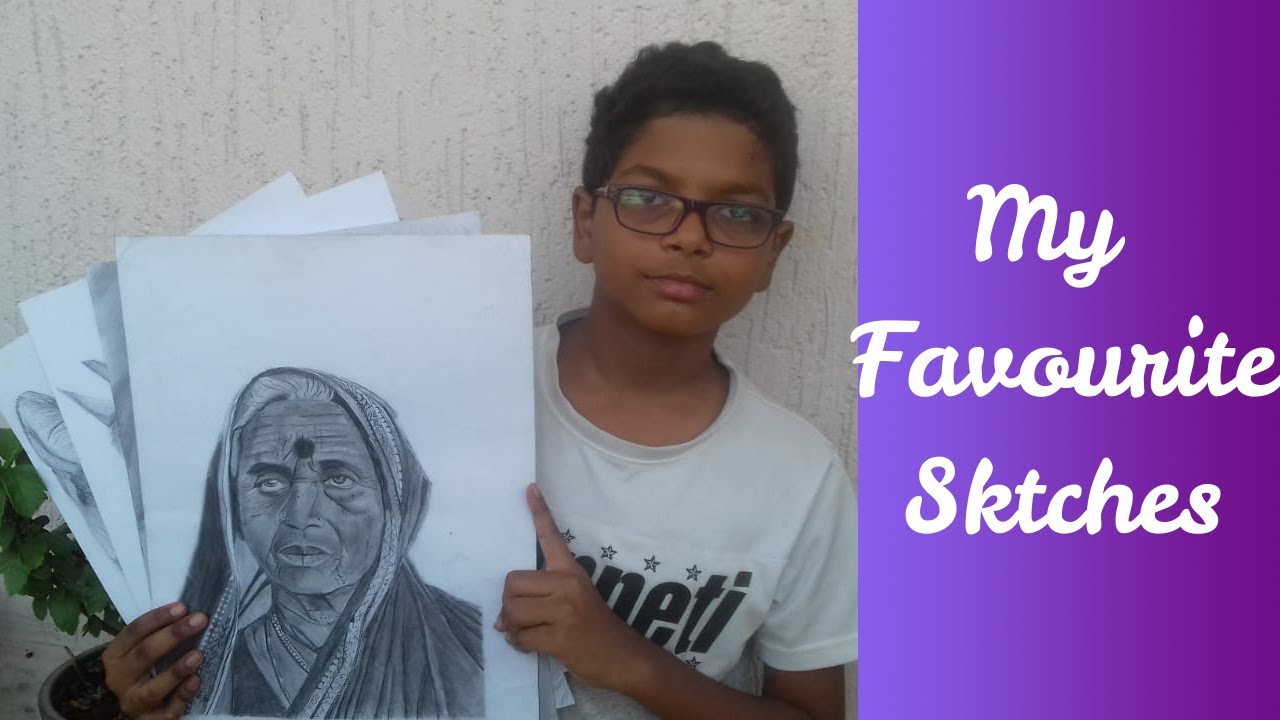 My Favorite Sketches || Sahas Prince arts - YouTube