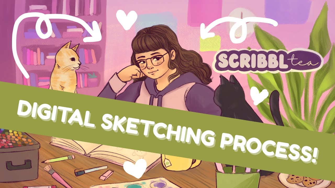 MY DIGITAL ART PROCESS | Speedpaint and Yap - YouTube