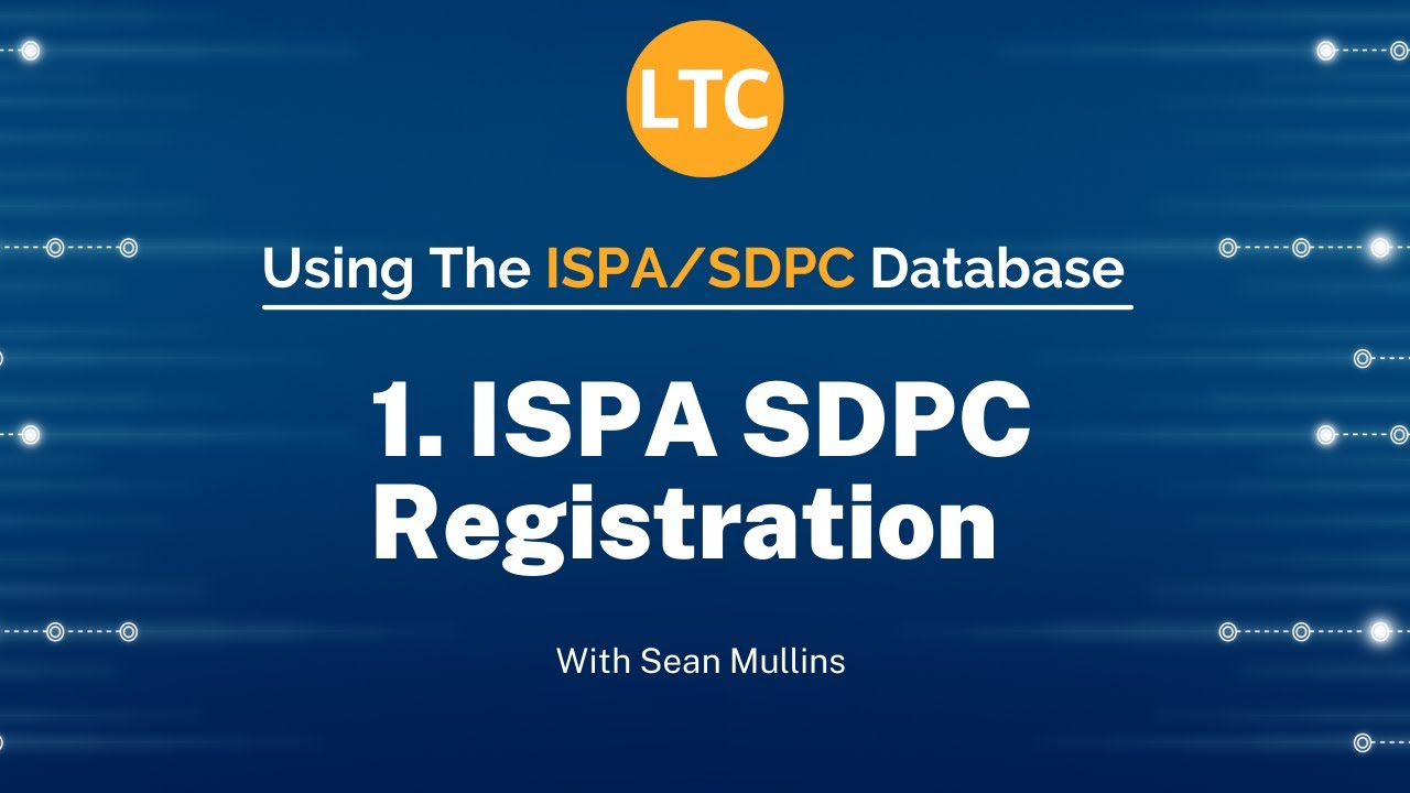 1. ISPA SDPC Registration - YouTube