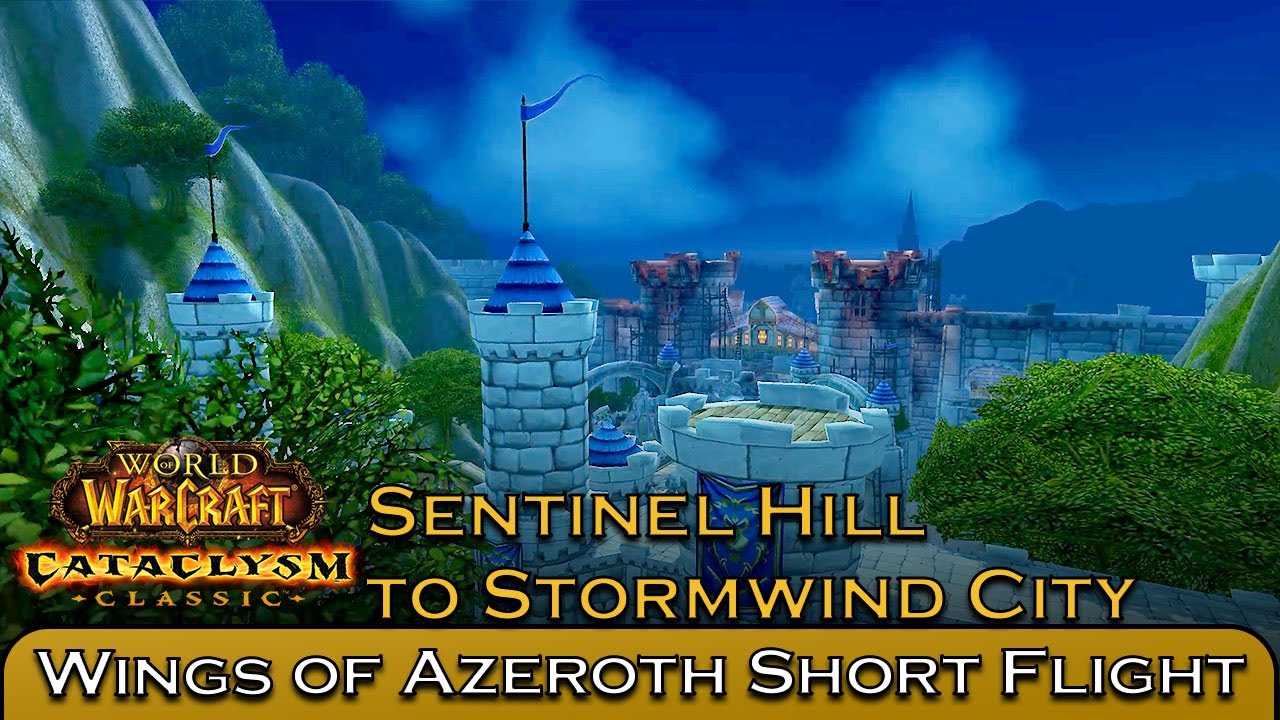 Sentinel Hill to Stormwind City | Wings of Azeroth Short Flight WoW Cataclysm Classic Adventure ...
