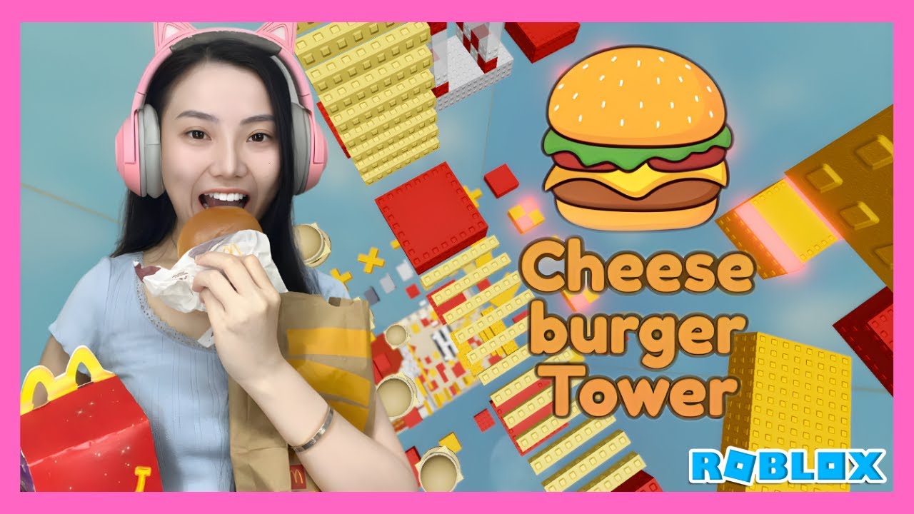 Mukbang Cheeseburger Di Cheeseburger Tower - Roblox Indonesia - YouTube
