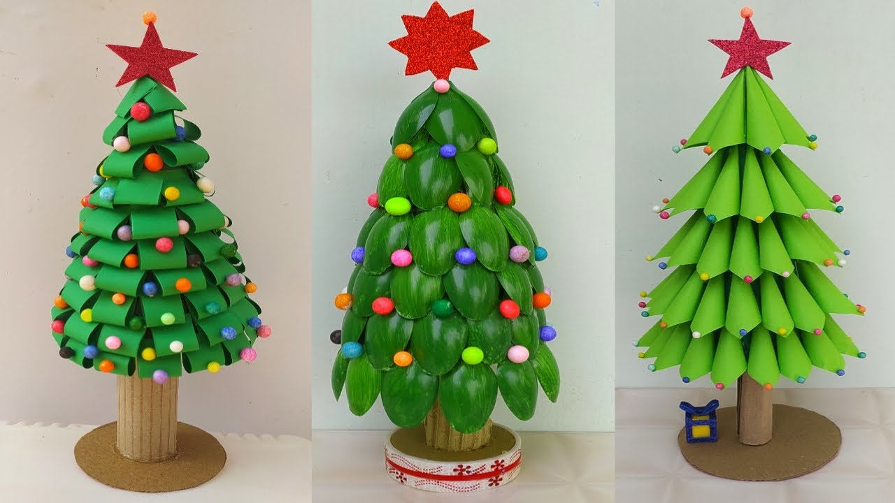 3 DIY Paper Christmas Tree/Paper Christmas Tree/DIY Christmas Craft ...