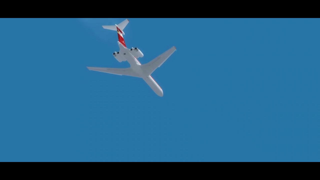 InterFlug Flight 742- Crash Animation - YouTube