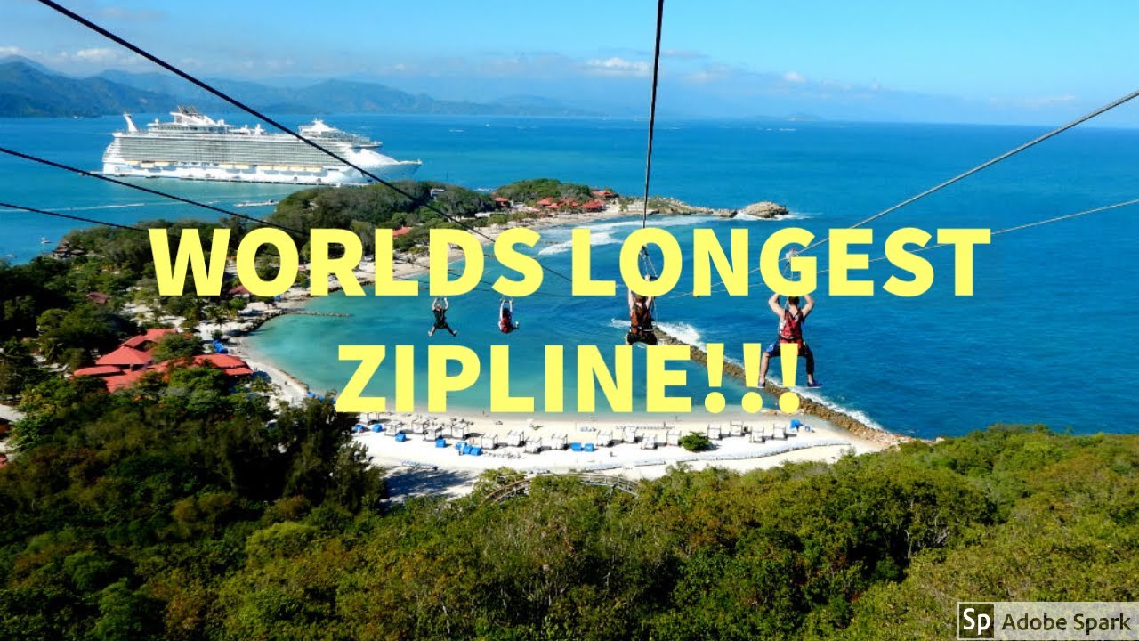 I WENT ON THE WORLDS LONGEST ZIP LINE OVER WATER!!! - YouTube