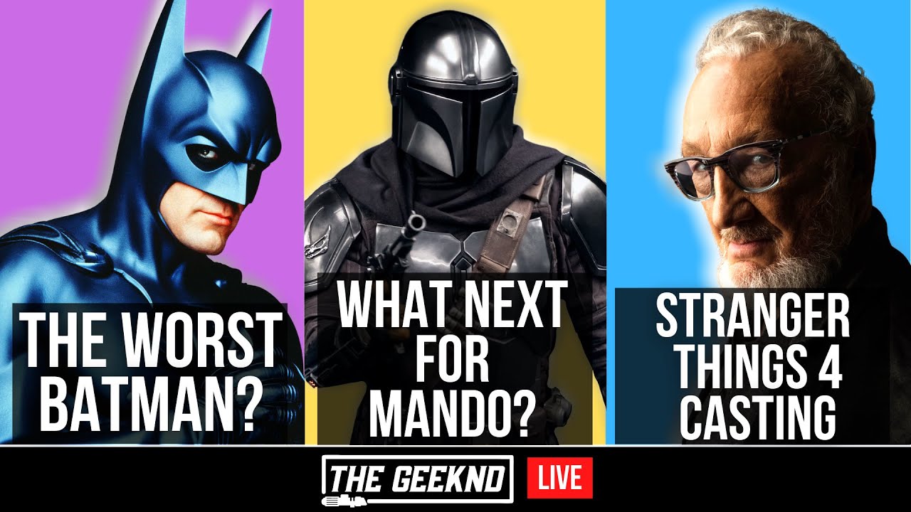 The Geeknd LIVE: Batman, The Mandalorian & Stranger Things 4 - YouTube