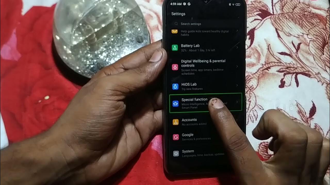 how to turn off talk back mode tecno Spark 8c | Tecno spark 8c display settings - YouTube