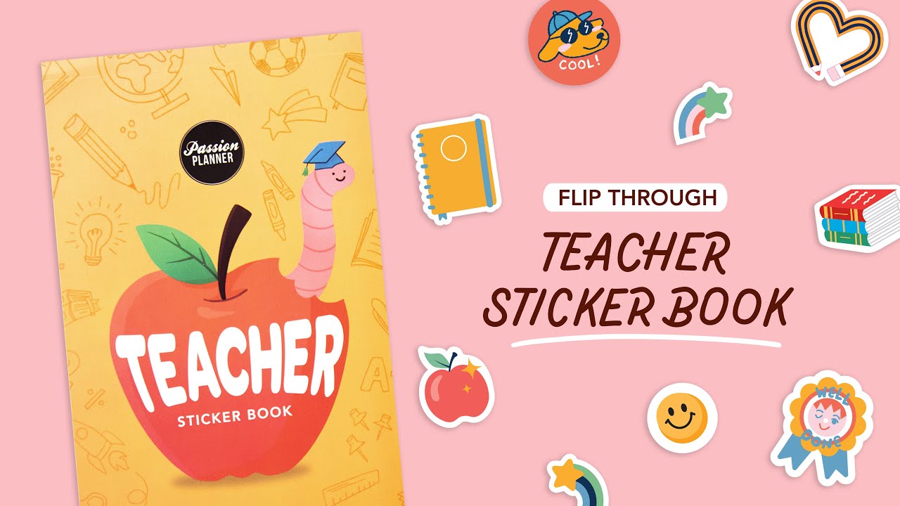 NEW! Teacher Sticker Book - YouTube