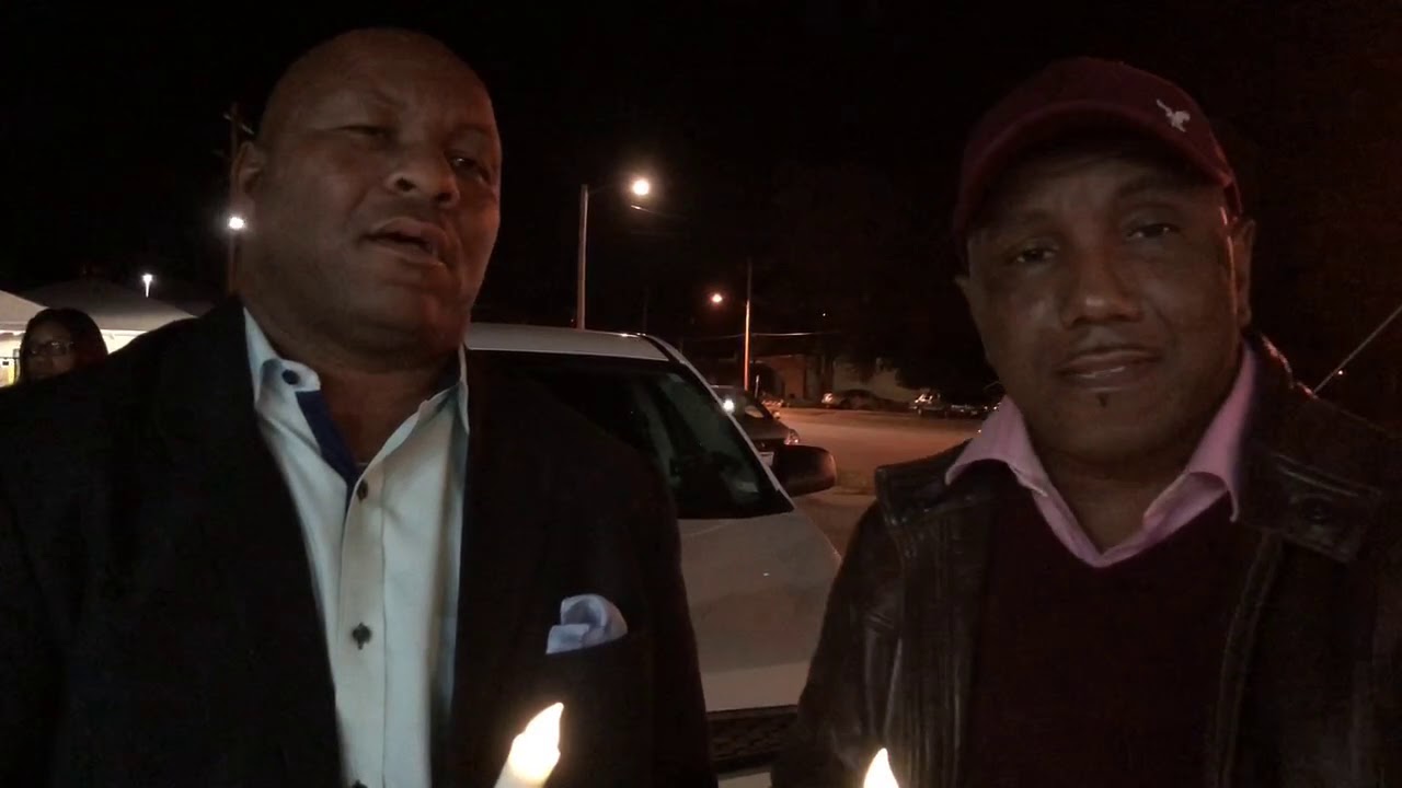 Candlelight vigil for Ricardo Davis - YouTube