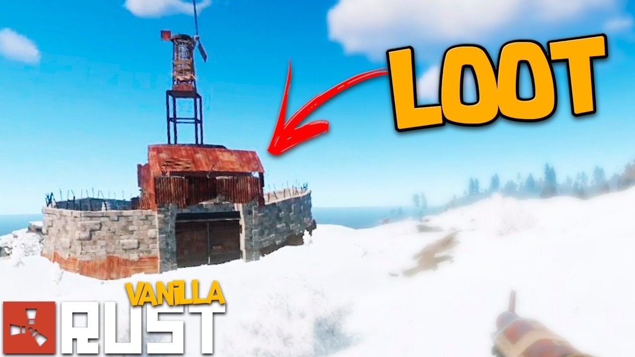 Rust Vanilla 🏰 Base De Metal FULL LOOT Na NEVE - YouTube