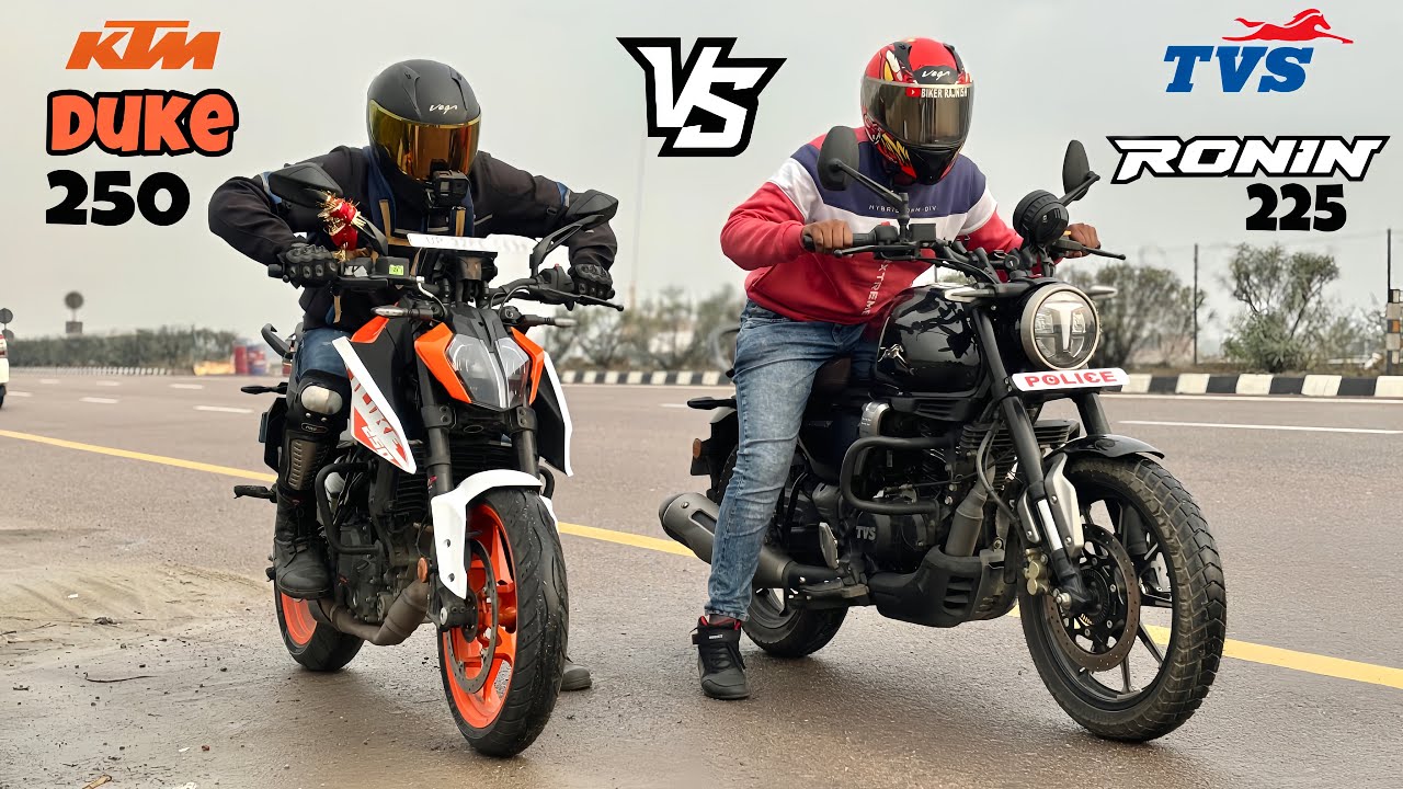 ktm duke 250 gen 3 vs tvs Ronin 225 | DRAG RACE | Ronin ne ye kya kr ...