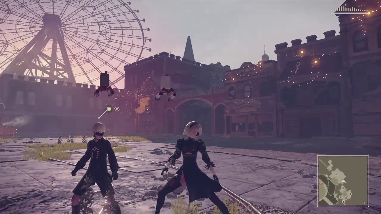 NieR:Automata: Amusement Park... So many android corpses... - YouTube