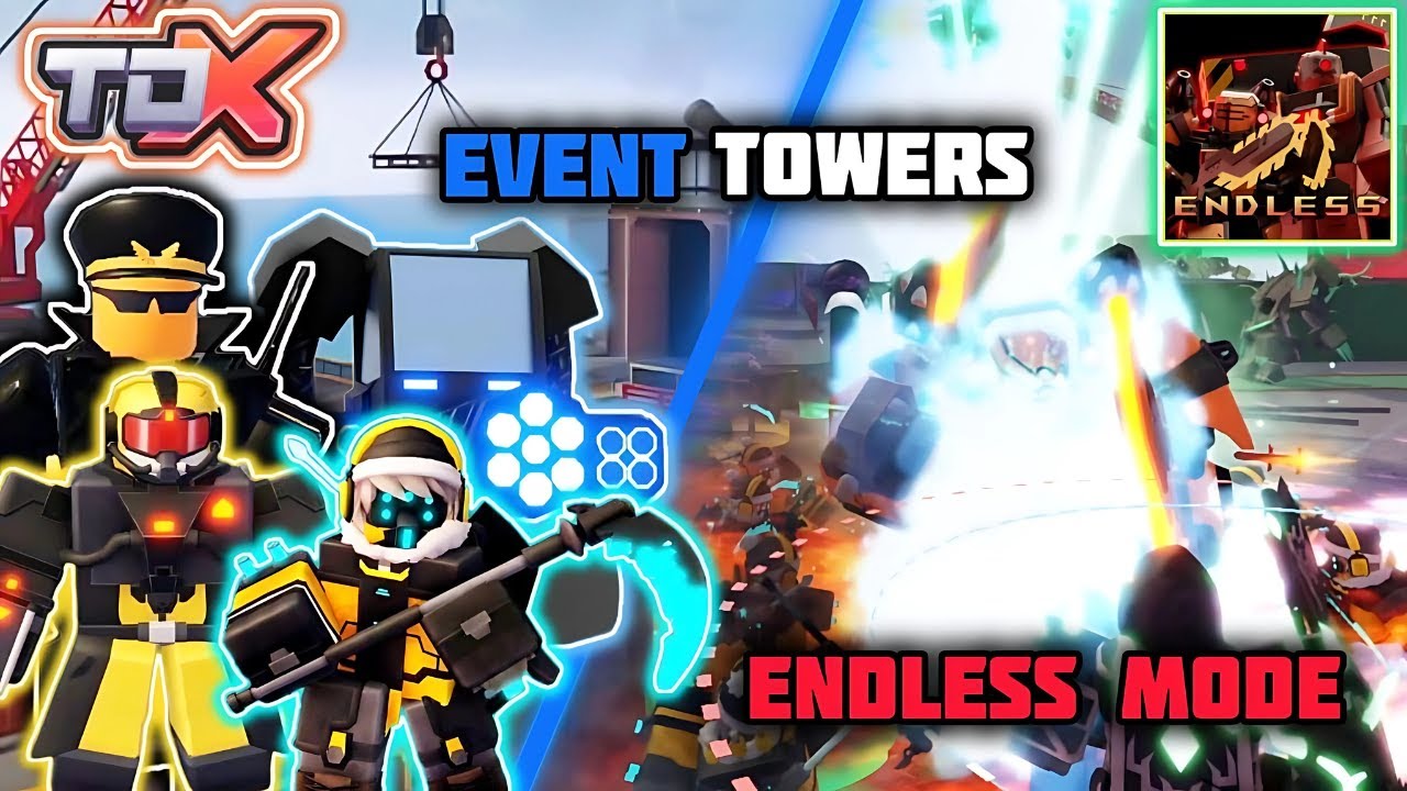 ALL Event Towers VS Endless Mode in TDX! [Roblox] - YouTube