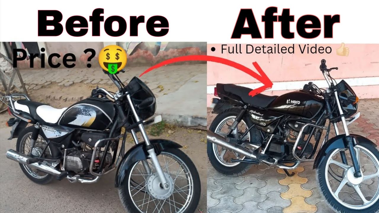 Hero Honda Splendor 2007 Model !! Convert In new model !! Full Detailed ...