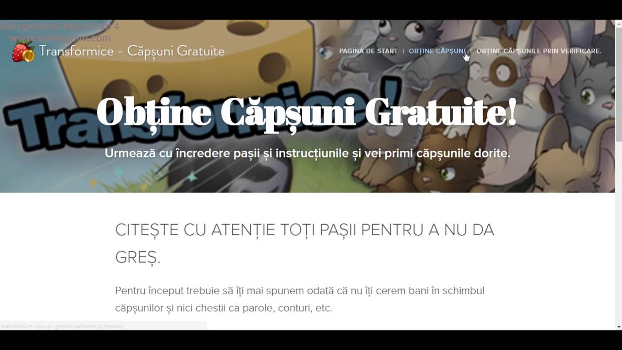 Transformice - Căpșuni Gratuite (site oficial) - YouTube