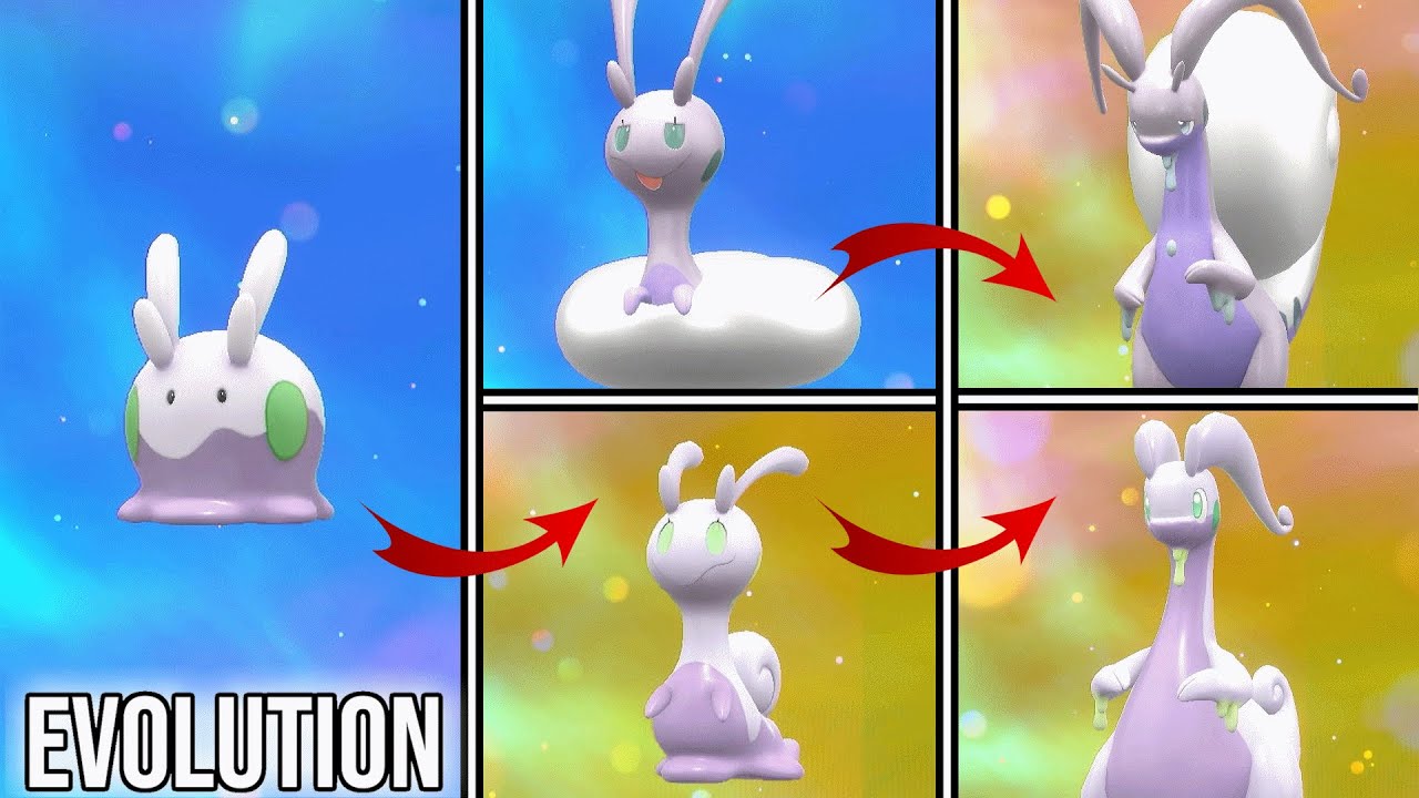 Goomy | Sliggoo | Goodra | Evolution in Pokemon Scarlet & Violet | SV ...