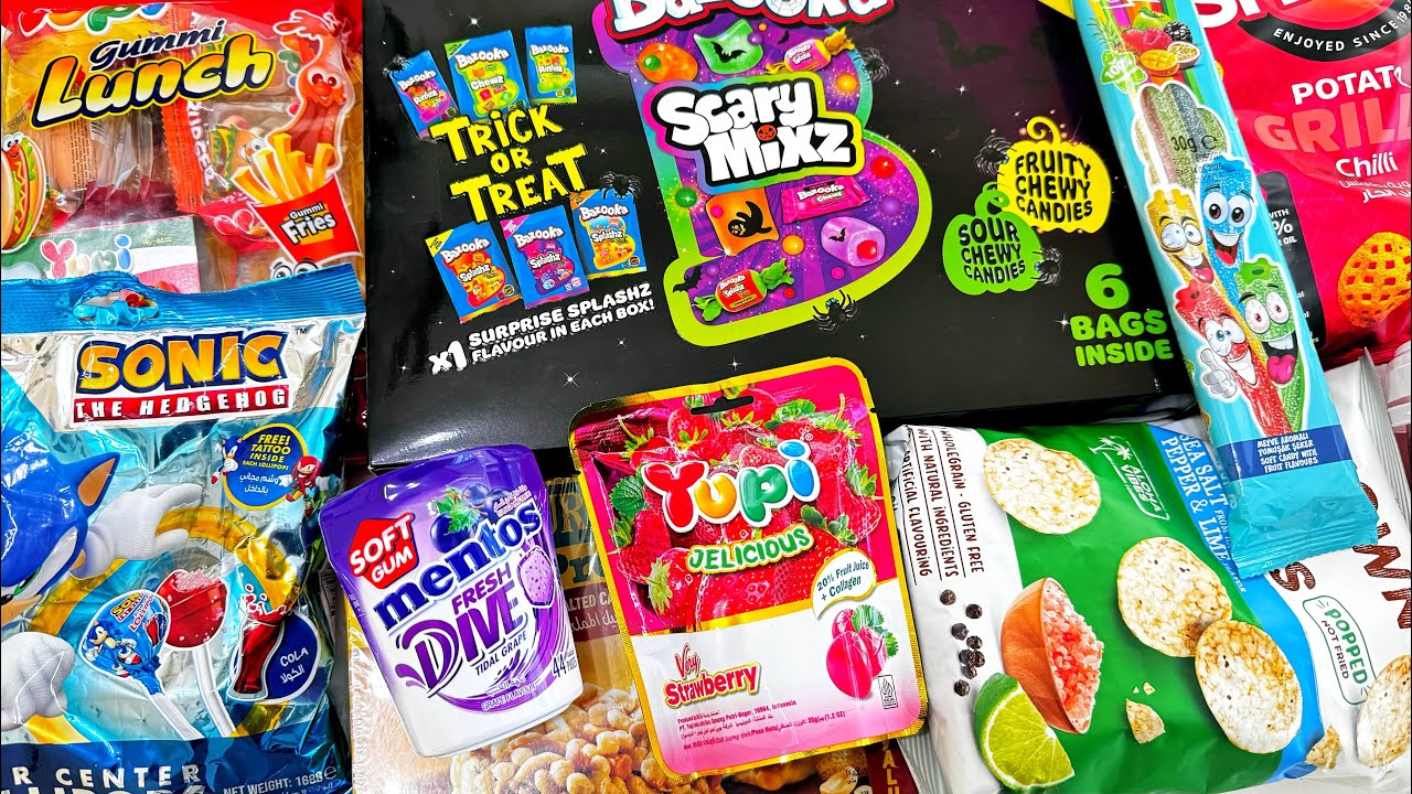 Nature’s valley peanut bar Bazooka sour candy scary mixz sonic ...