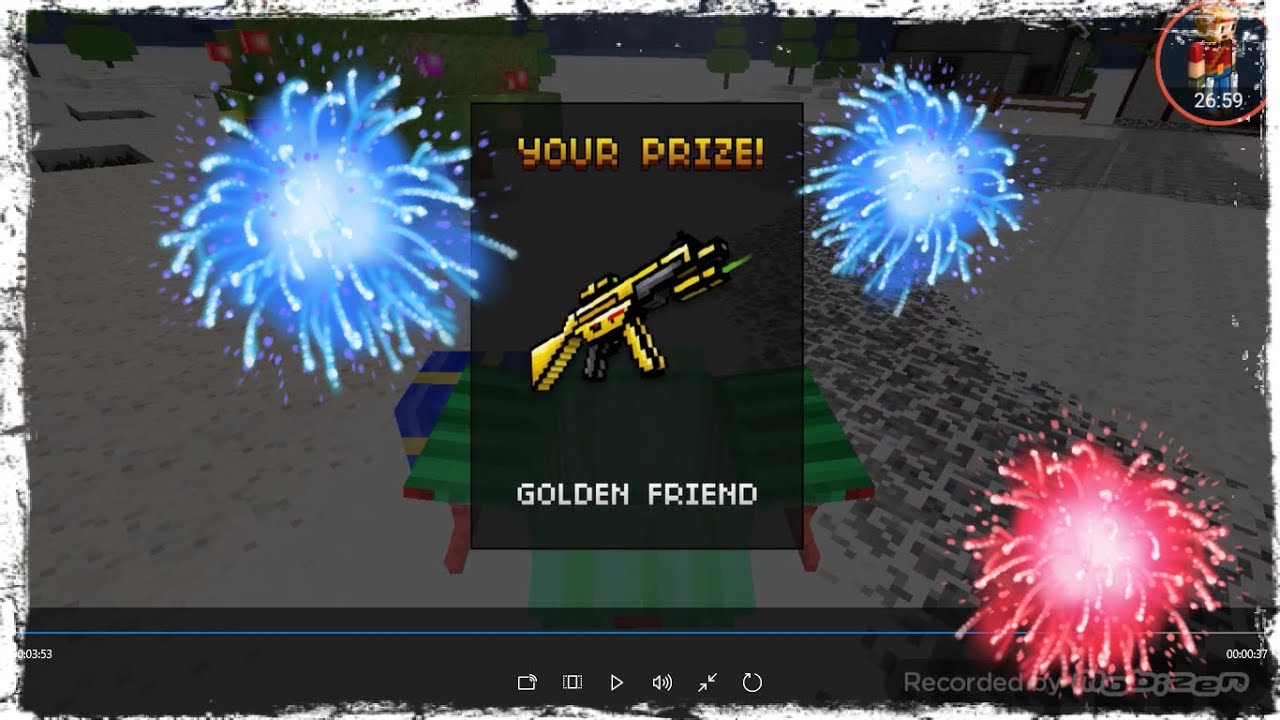 Pixel Gun 3d - How to get The Golden Friend ? [HD] - YouTube