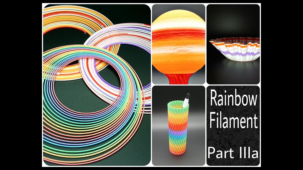 Print Your Own Rainbow Filament Part 3a - YouTube