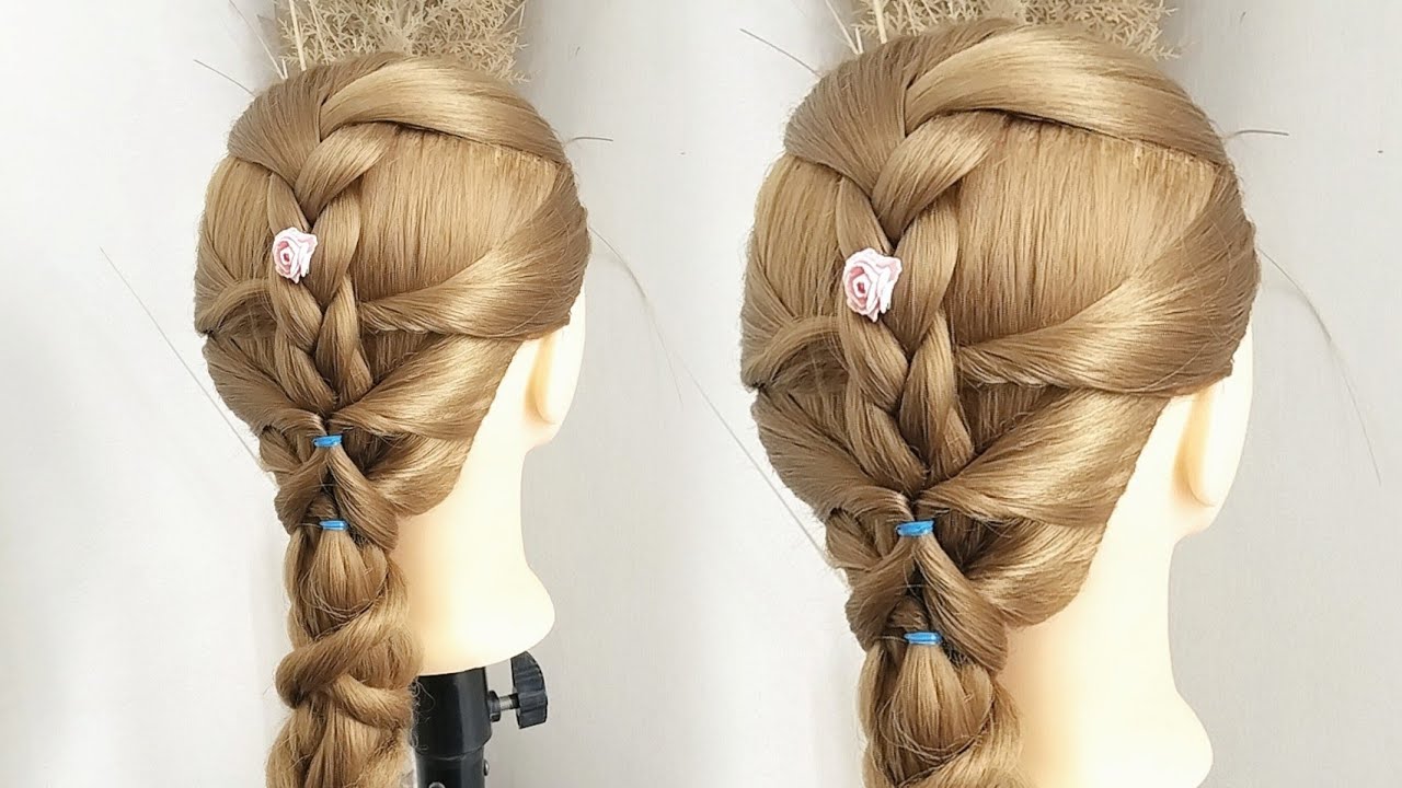 Beautiful Easy Braided Hairstyle | Simple Hair Style for Girls - YouTube