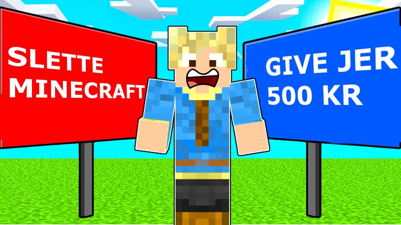 VILDESTE Hvad Vil Du Helst i Minecraft!! - YouTube