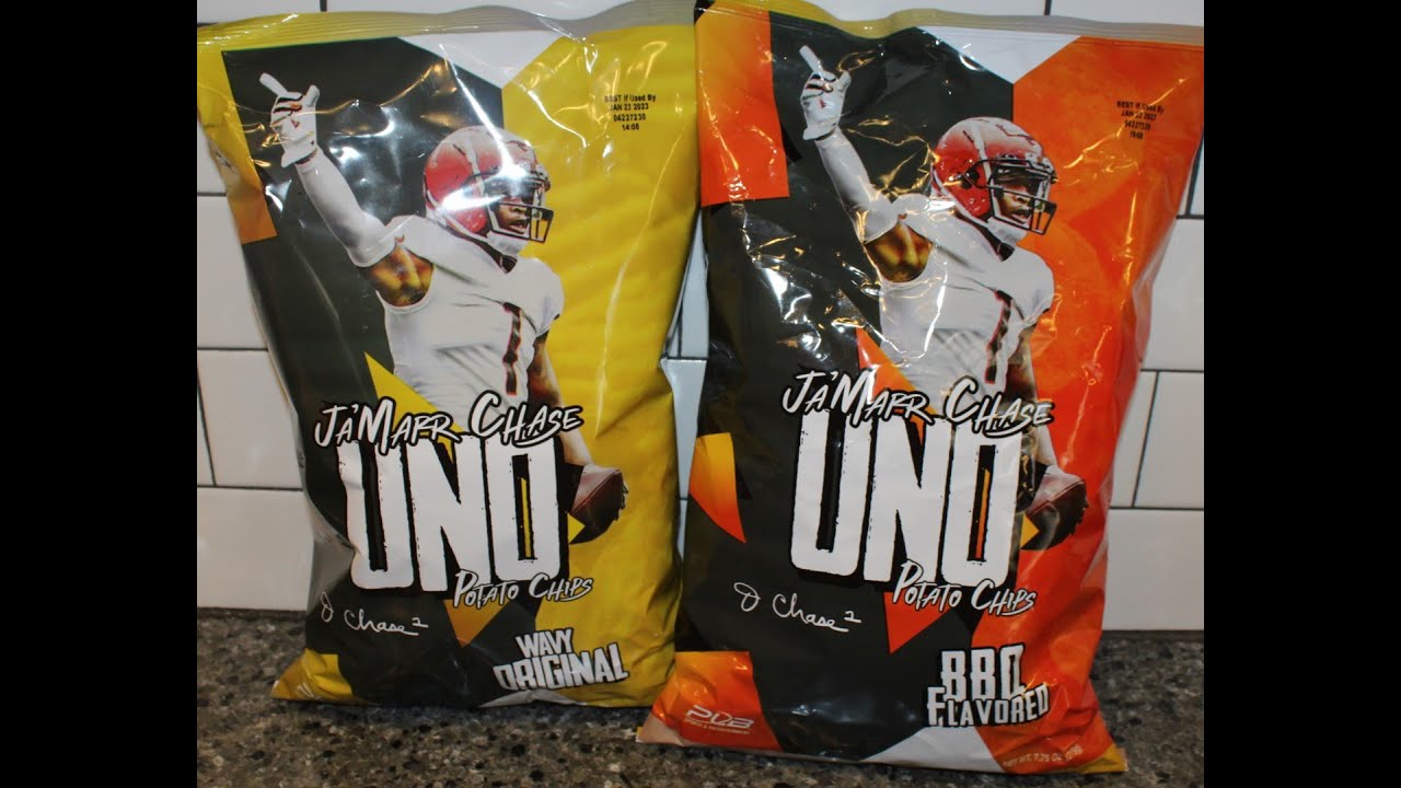 Ja’Marr Chase UNO Potato Chips: Original Wavy & BBQ Flavored Review ...
