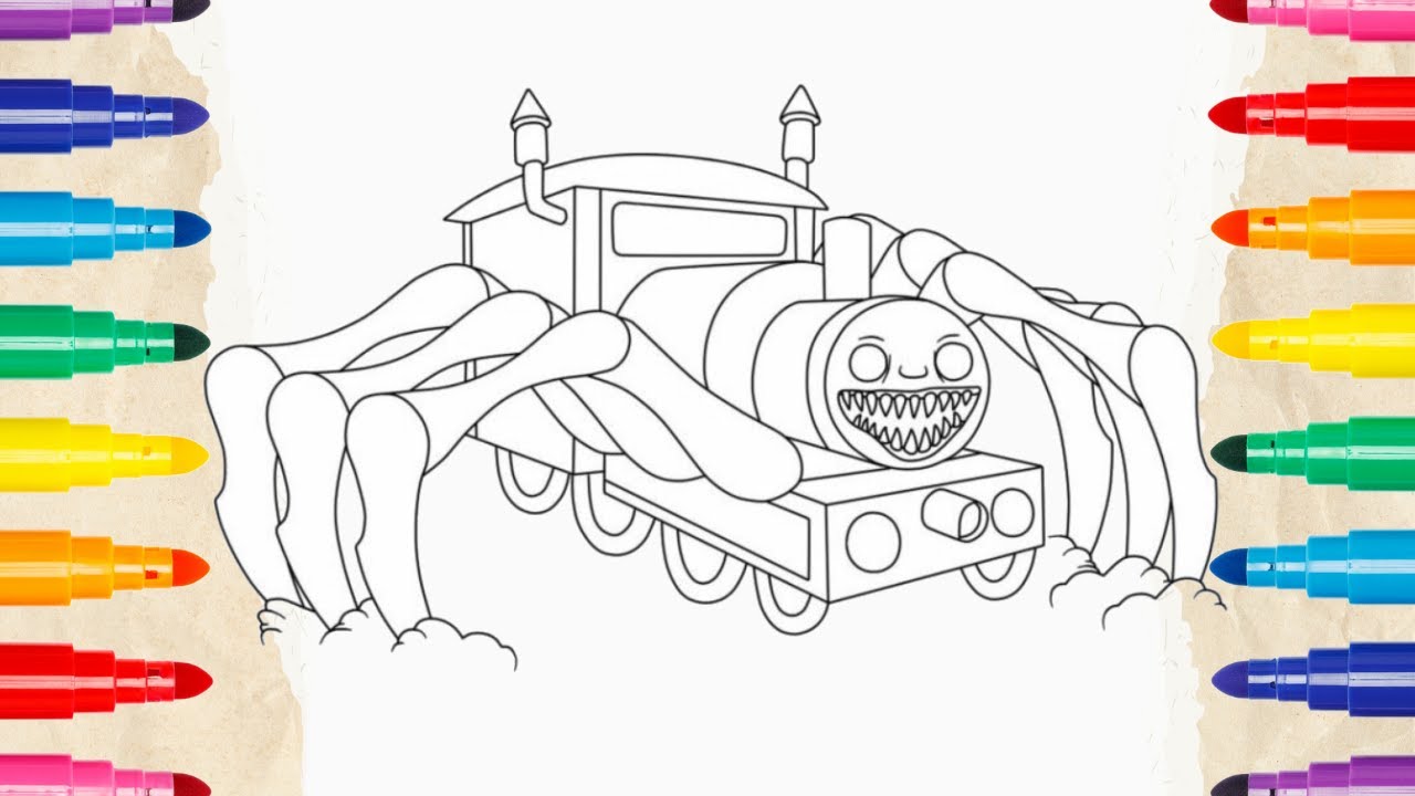 CHO CHO CHARLES COLORING COLORING PAGES | HOW TO DRAW CHO CHO CHARLES ...