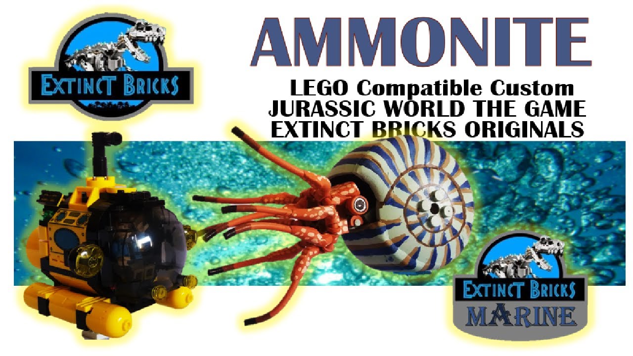 AMMONITE - UNOFFICIAL LEGO JURASSIC DINOSAUR #LEGO # ...