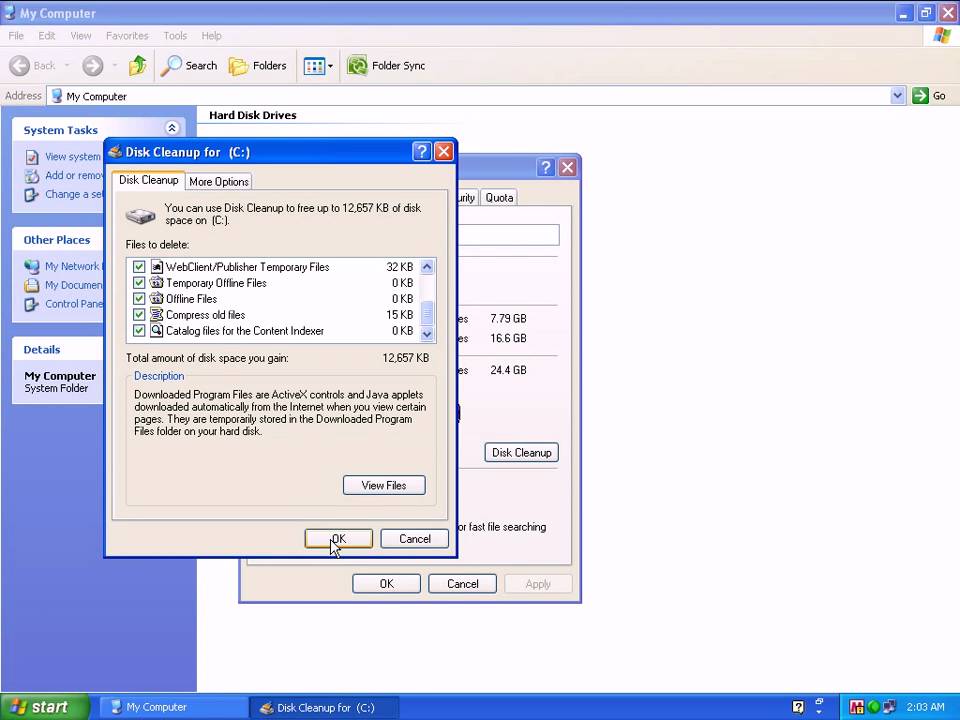 How To Do a Disk Cleanup In Windows XP - YouTube