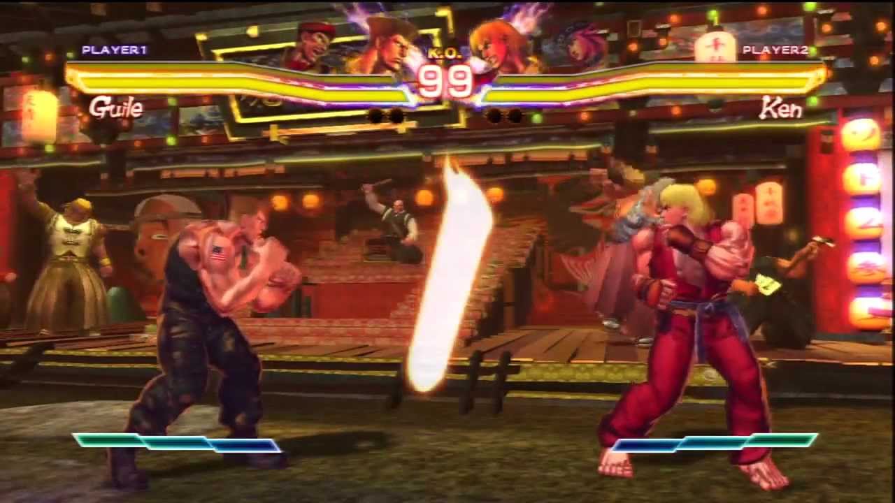 Street Fighter X Tekken - Guile & Rolento Vs Ken & Poison - YouTube