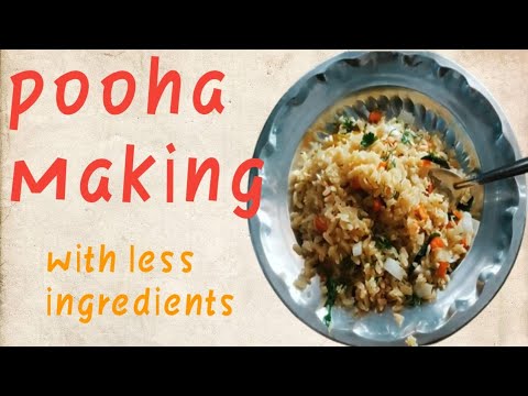 pooha making with less ingredients - YouTube