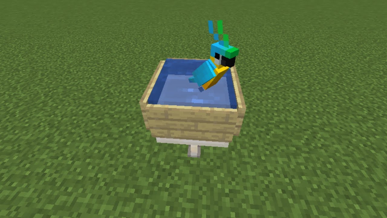 Minecraft Build Hacks- Bird Bath! #Shorts - YouTube