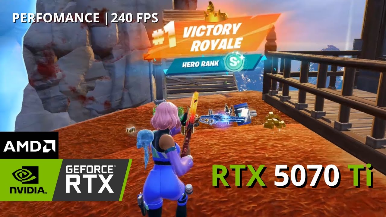 RTX 5070 TI + Ryzen 7 7800X3D | Fortnite 240 Fps | Performance Settings ...