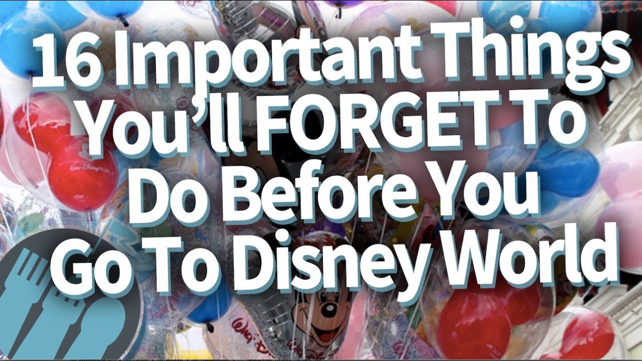 16 IMPORTANT Things You’ll Totally FORGET To Do Before You Go To Disney ...