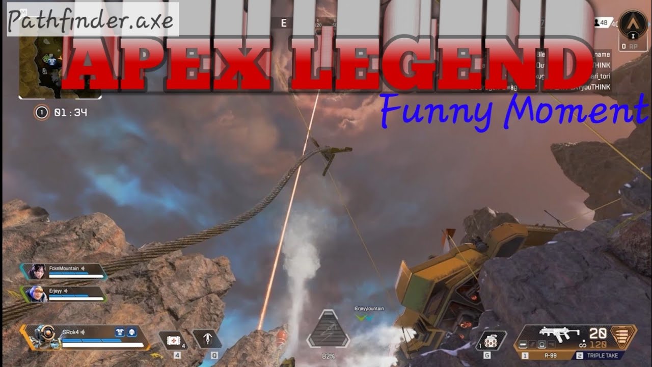 Apex Legend - Funny pathfinder moment & Highlight kill #1 - YouTube