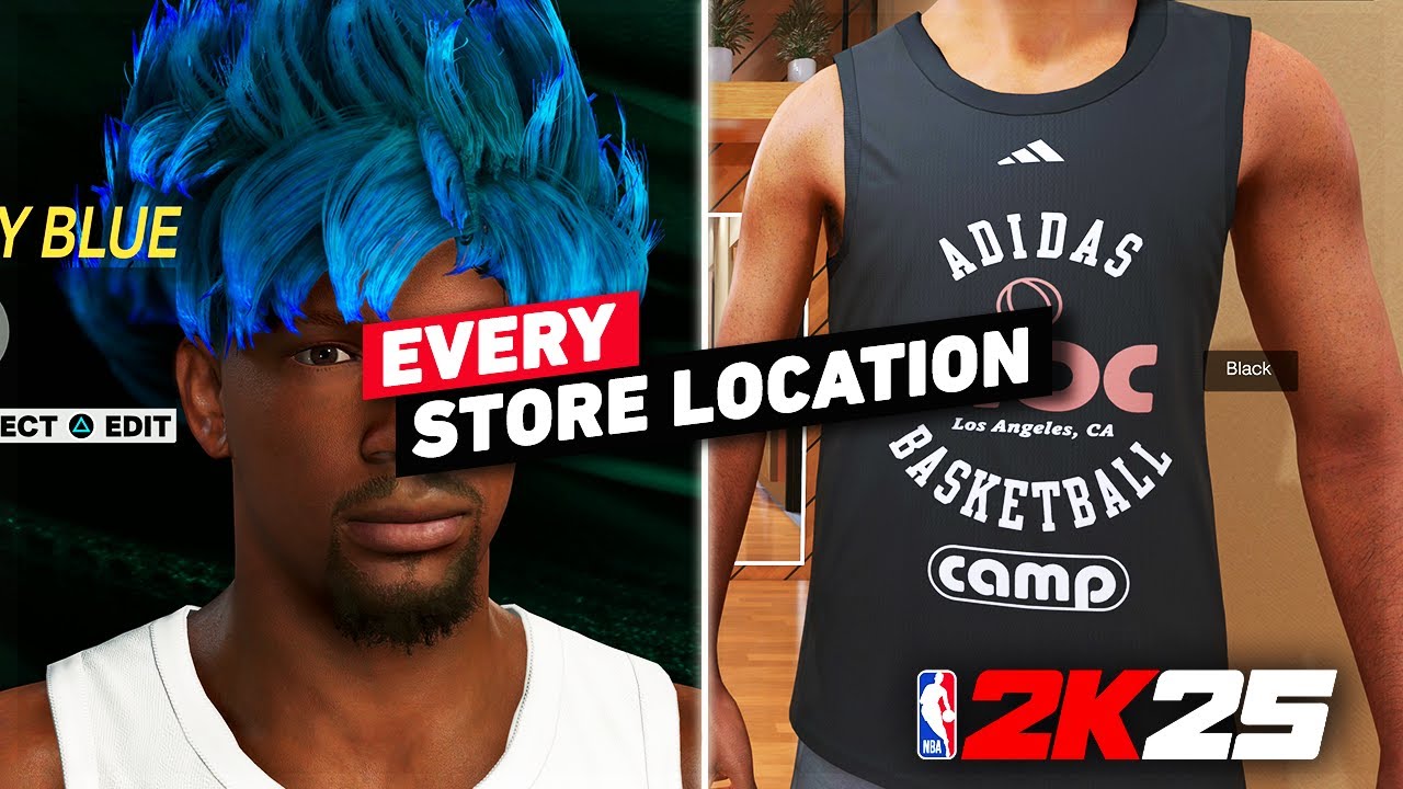 NBA 2K25: Where To Find Adidas Store, Barbershop, & Other Stores ...