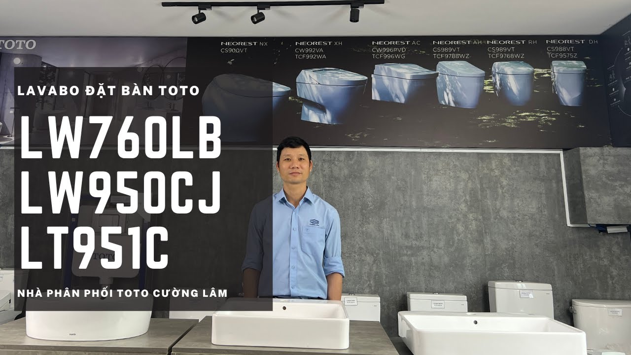 LAVABO ĐẶT BÀN TOTO LW760LB LW950CJ LT951C | NHÀ PHÂN PHỐI CƯỜNG LÂM ...