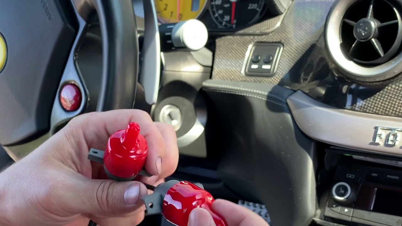 Ferrari 599 R & AUTO Switch Replacement - YouTube